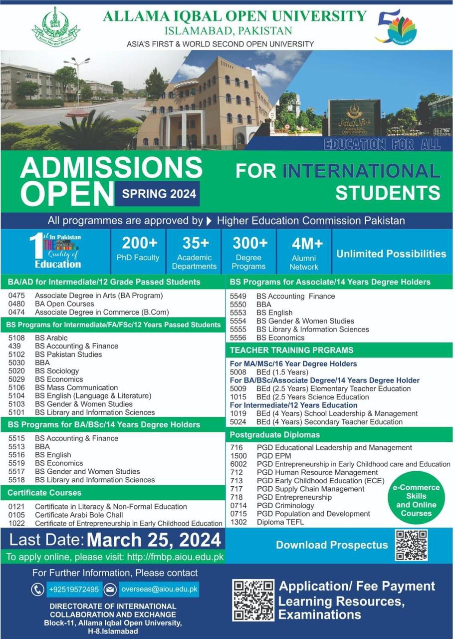 Admission Open | Education For All